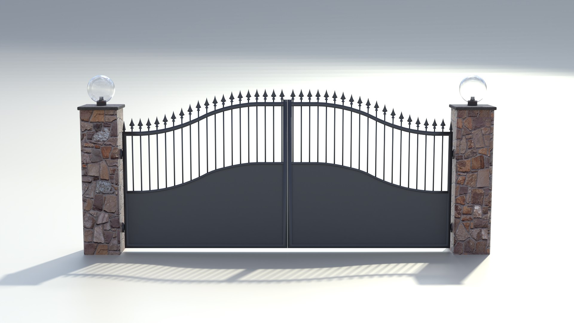 Driveway Gate 3D Model - TurboSquid 1980139