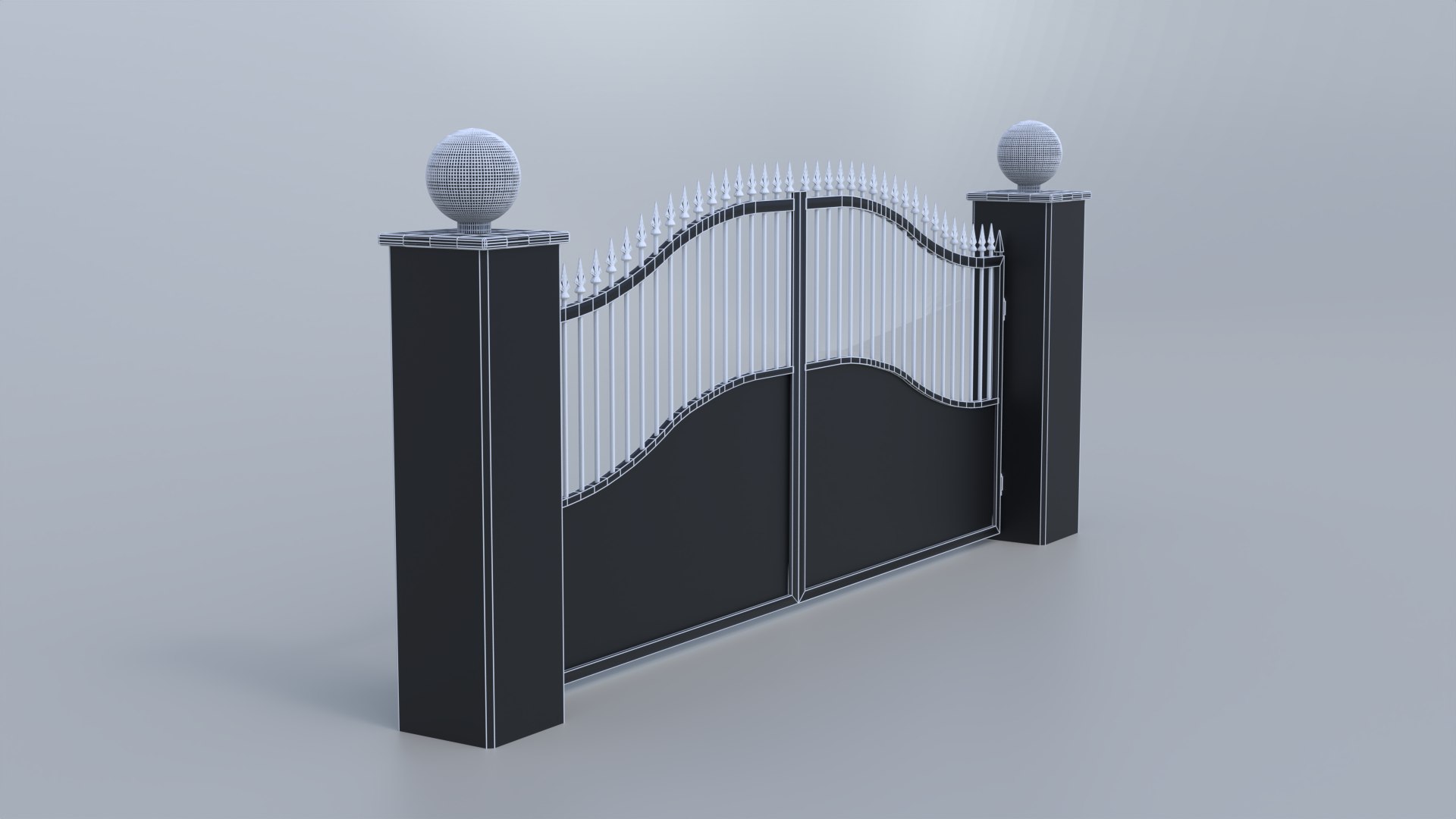 Driveway Gate 3D Model - TurboSquid 1980139