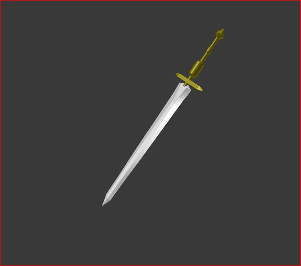 free sword 3d model