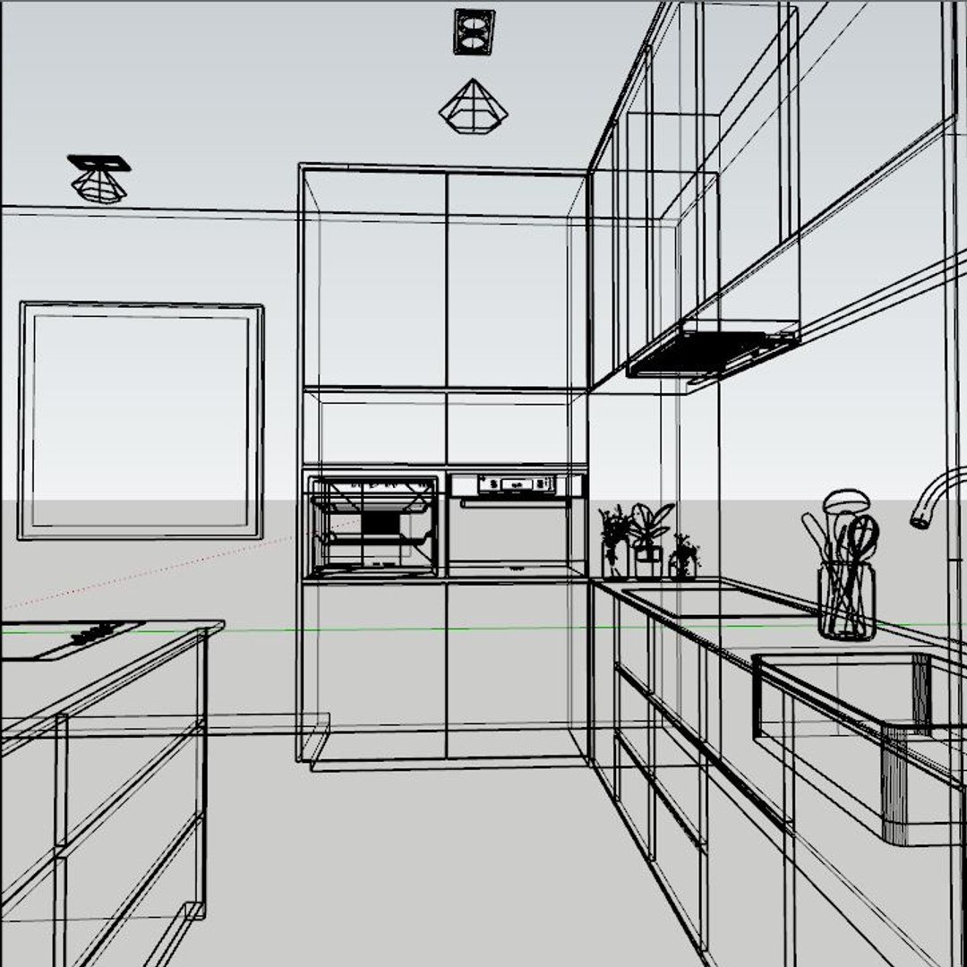 3D Kitchen Design - TurboSquid 1406322