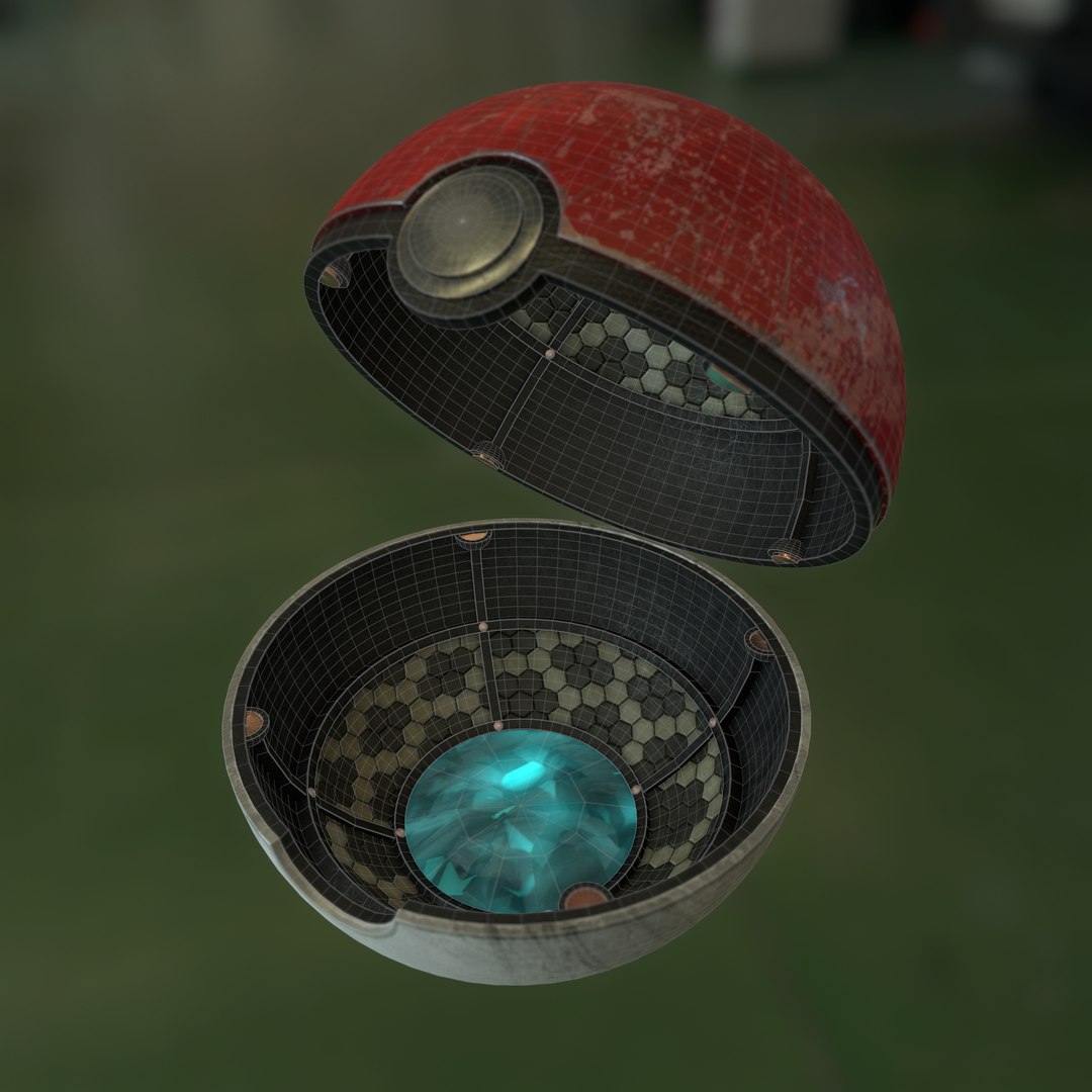 Pokeball 3d Model