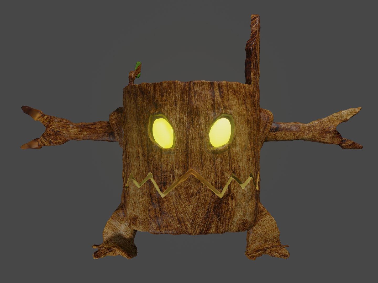 Tree Monster With Texture Model - TurboSquid 2071586