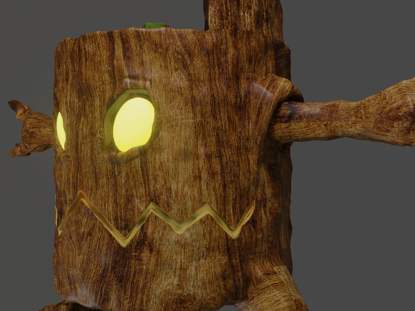 Tree Monster With Texture Model - TurboSquid 2071586