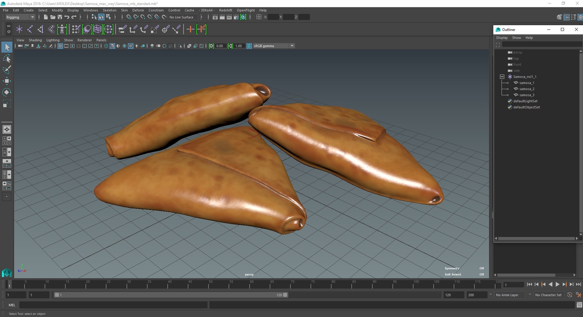 Samosa Model - TurboSquid 2180786