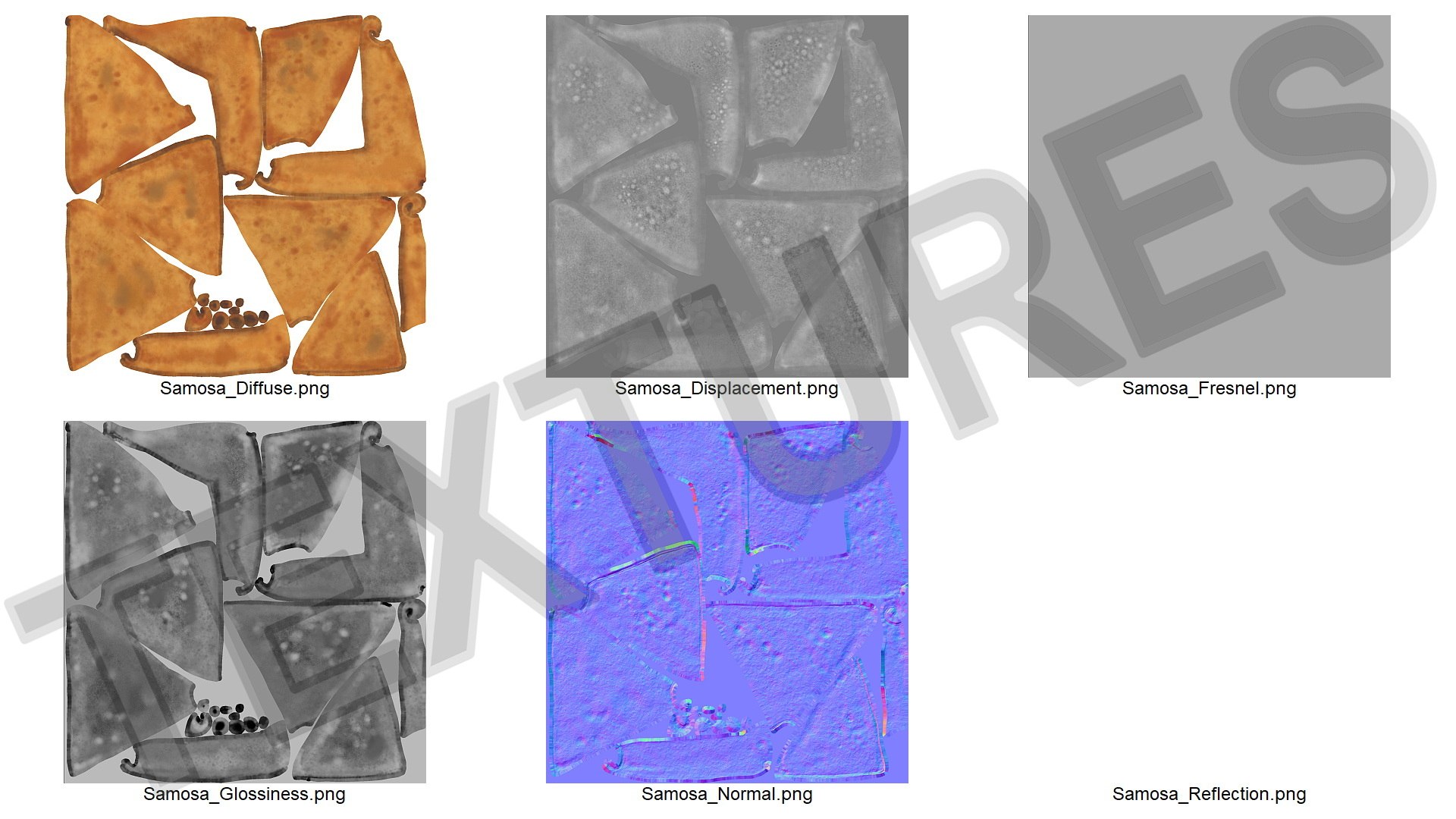 Samosa Model - TurboSquid 2180786