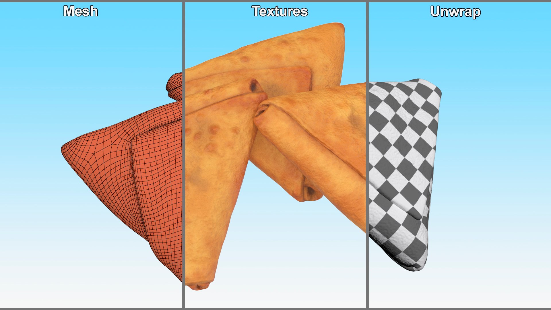 Samosa Model - TurboSquid 2180786