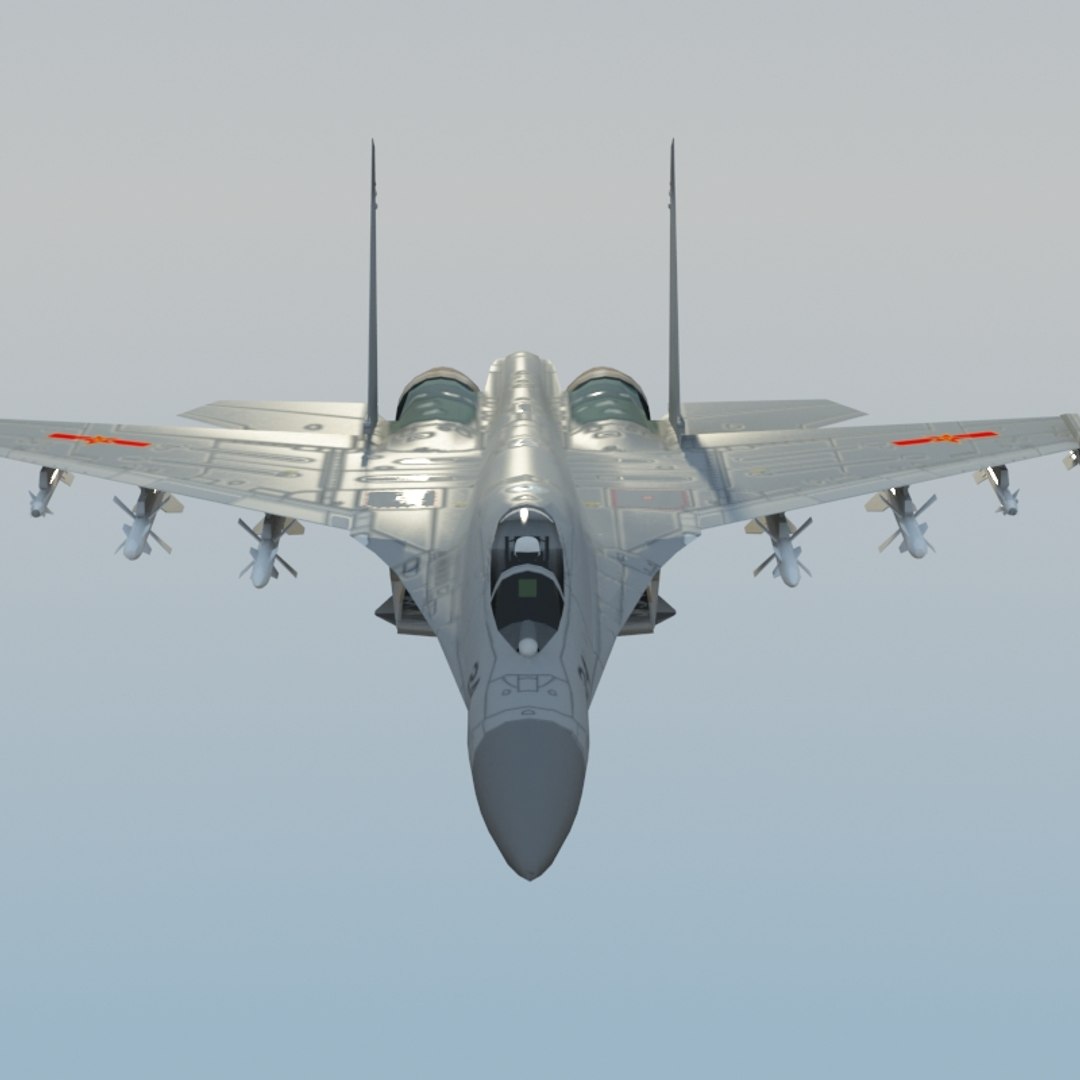 3d Plaaf Flanker Fighter Model
