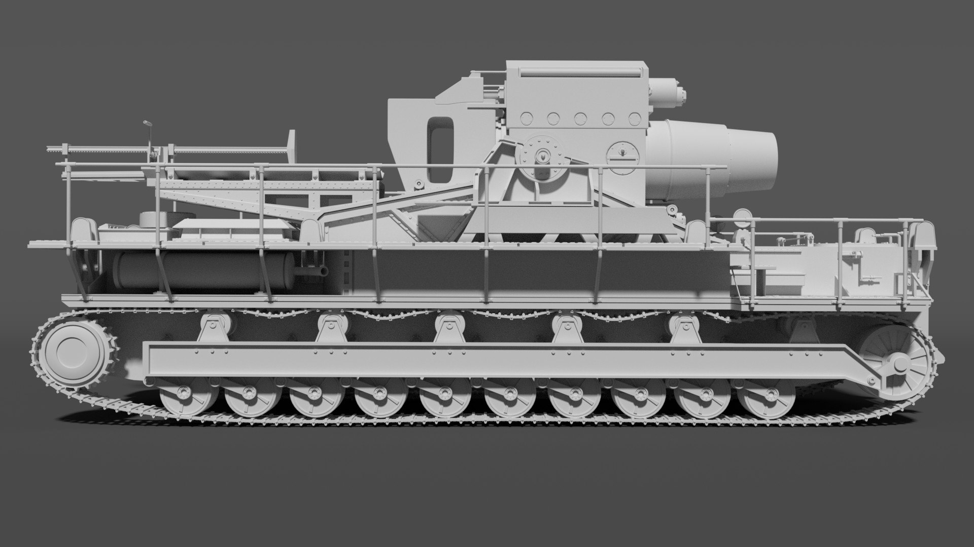3d Model Tank Moser Karl 600mm