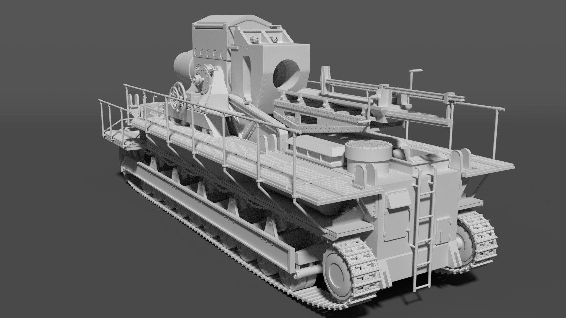 3d Model Tank Moser Karl 600mm