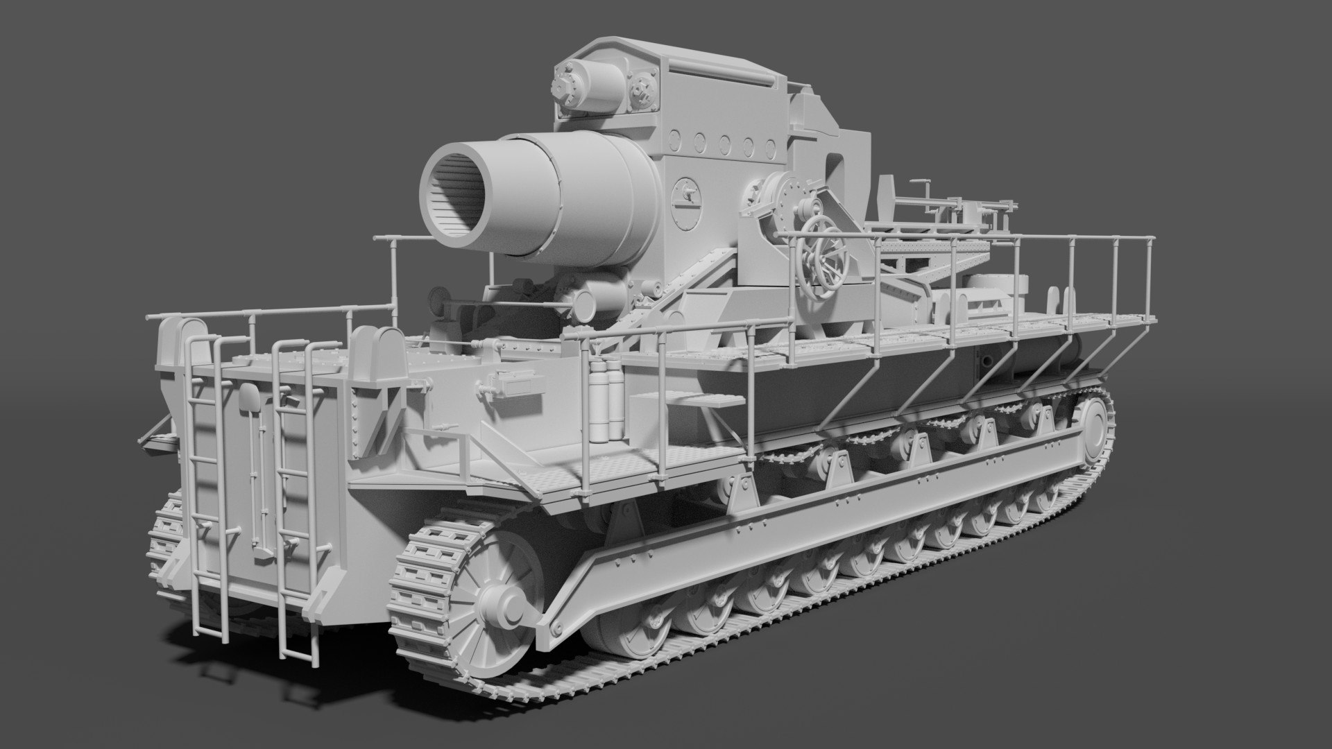 3d Model Tank Moser Karl 600mm