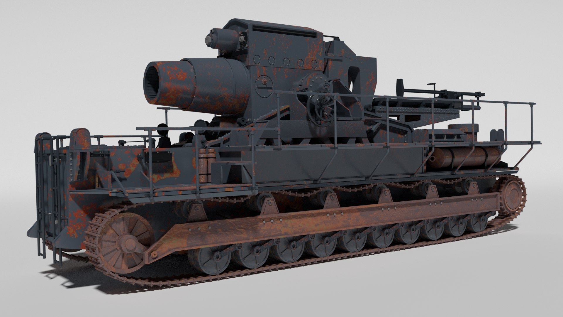 3d Model Tank Moser Karl 600mm