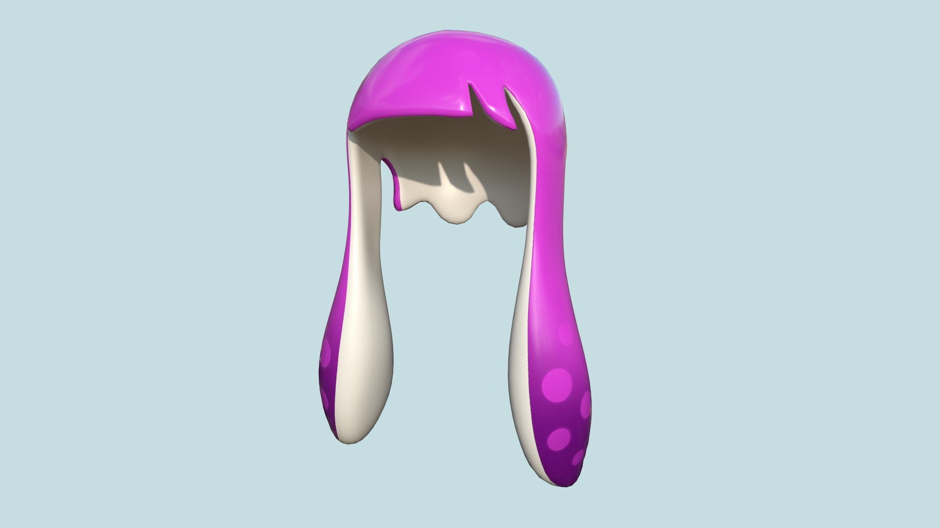 Inkling Hair 02 Pink - Splatoon Character Design 3D - TurboSquid 1793432