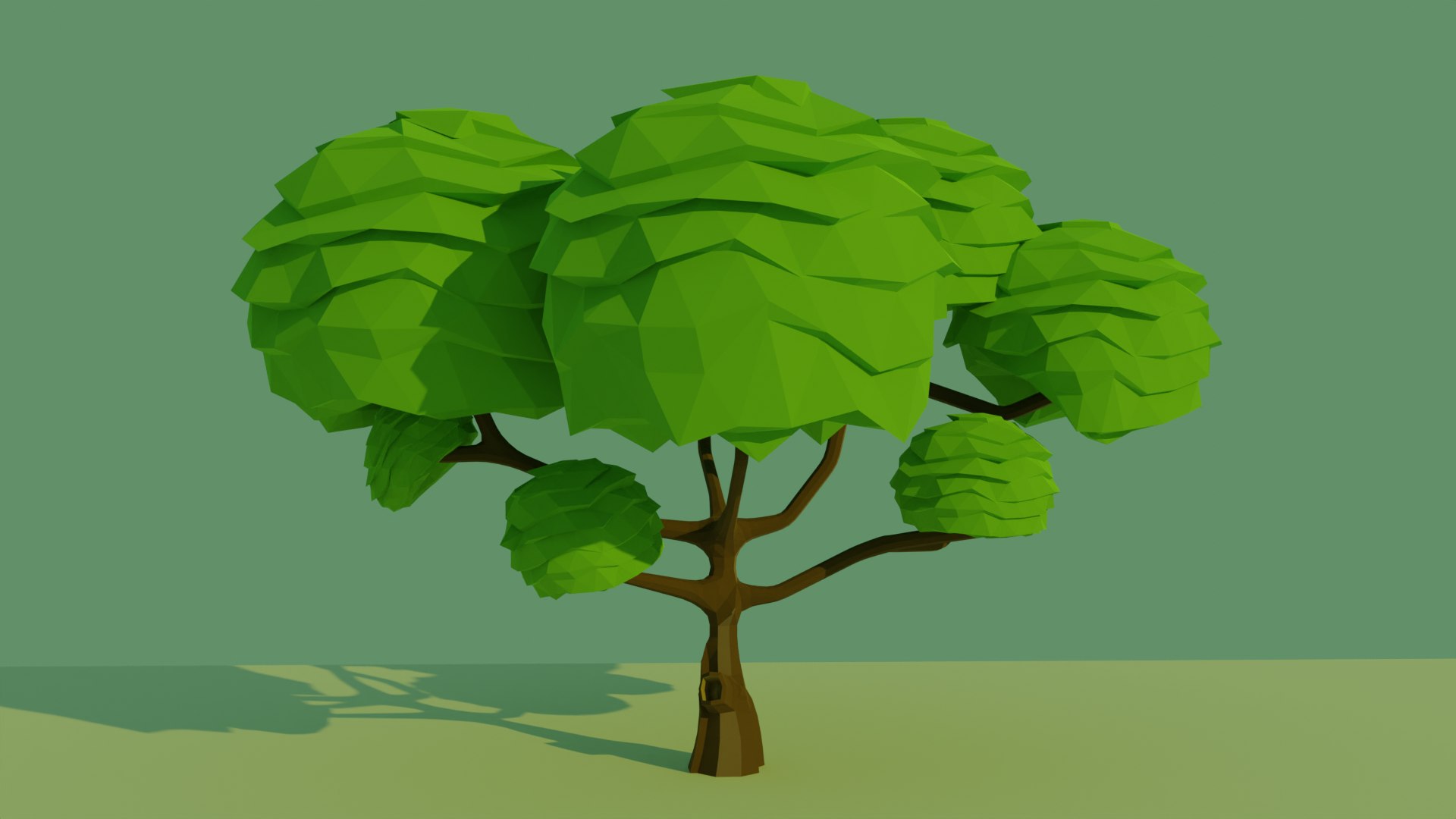 Pack x5 LowPoly Forest tree model - TurboSquid 2101761