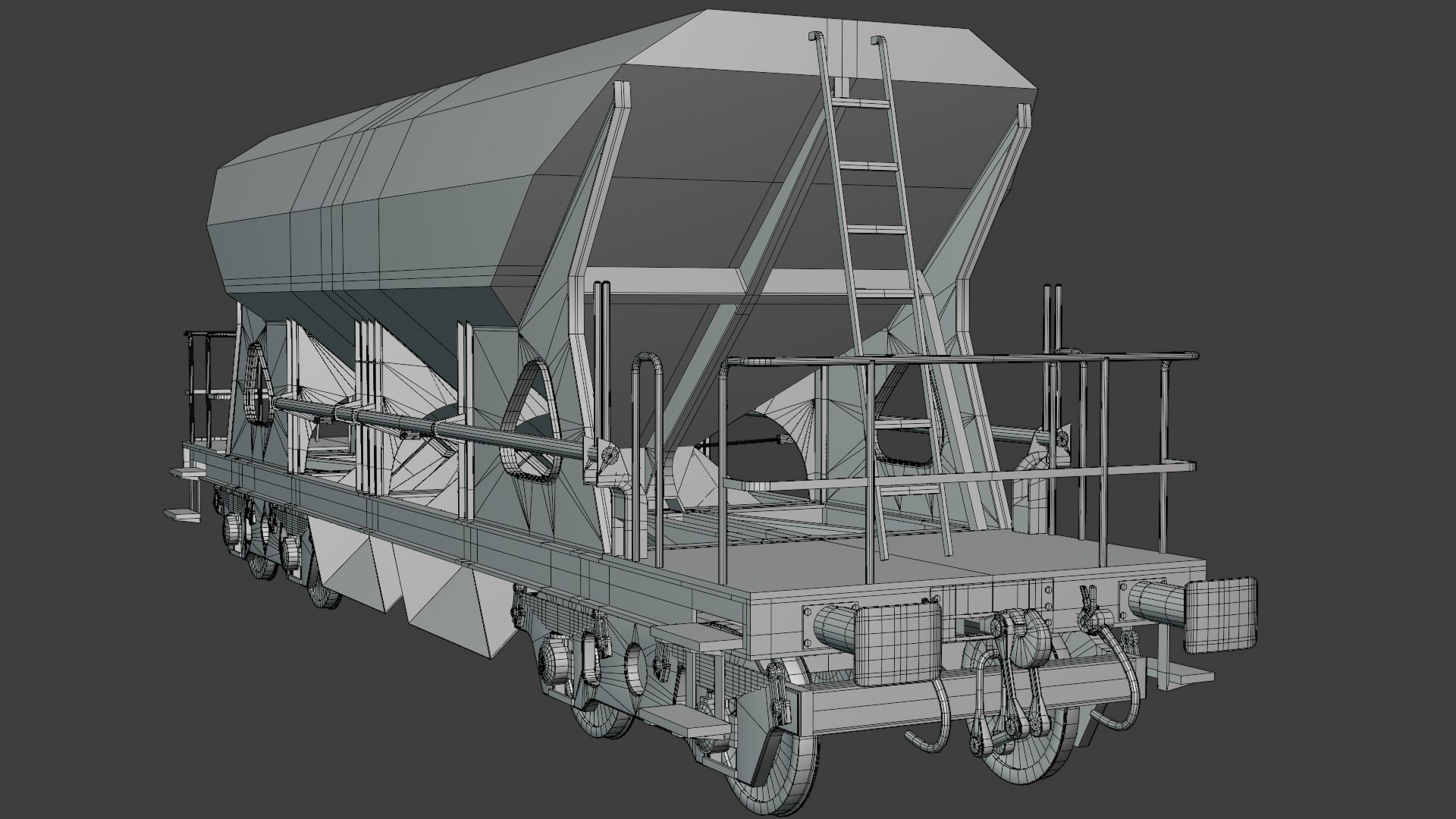 Hopper Wagon PBR VII 3D Model - TurboSquid 2372179