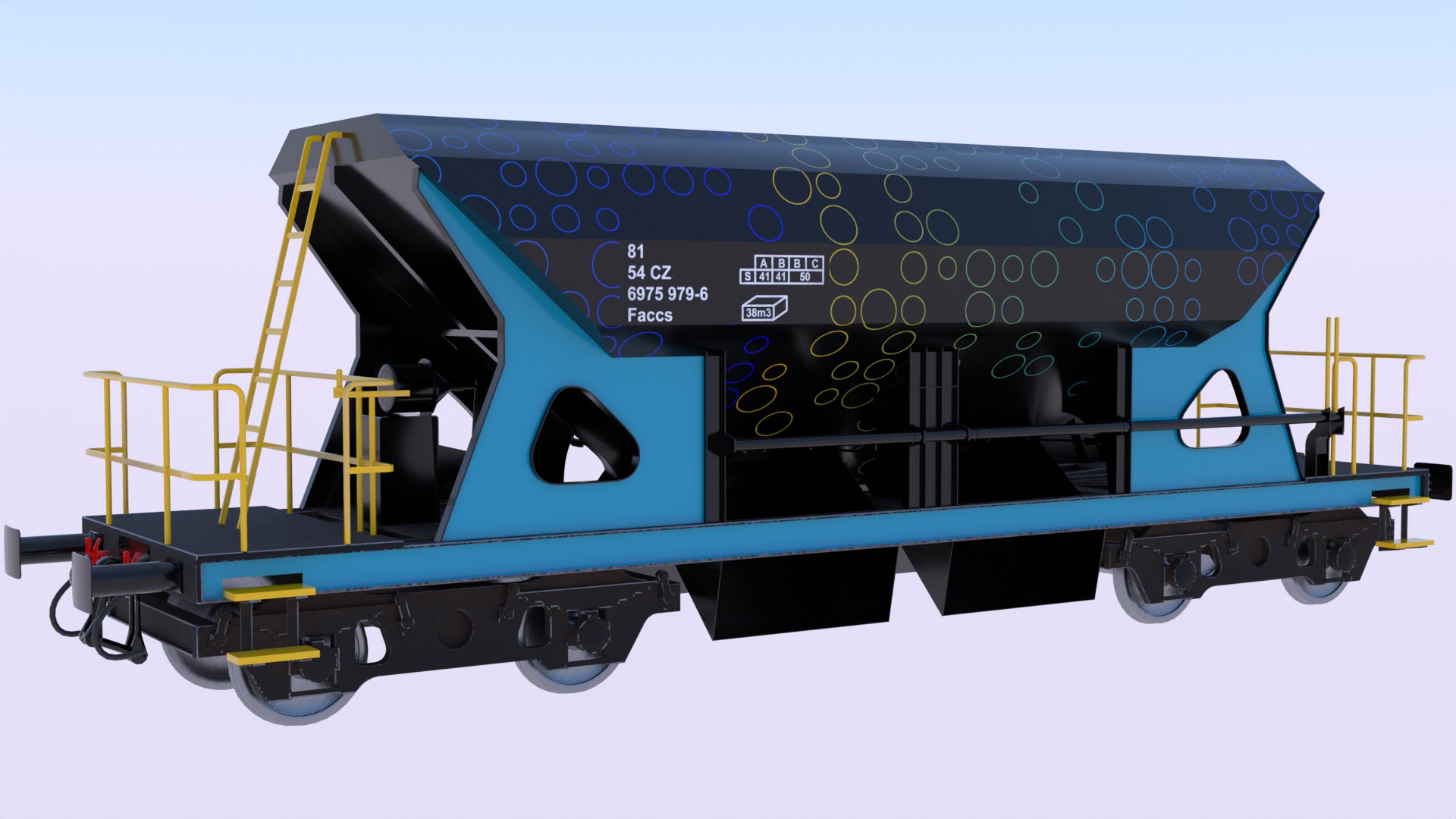 3D Hopper Wagons And Train PBR Model - TurboSquid 2374479