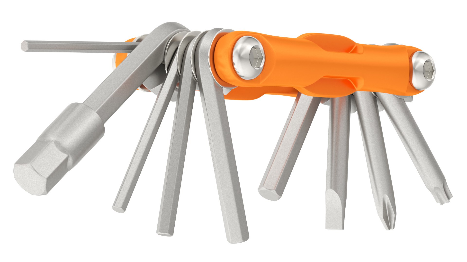 Hex Keys Multitool Folded 3D - TurboSquid 1692575
