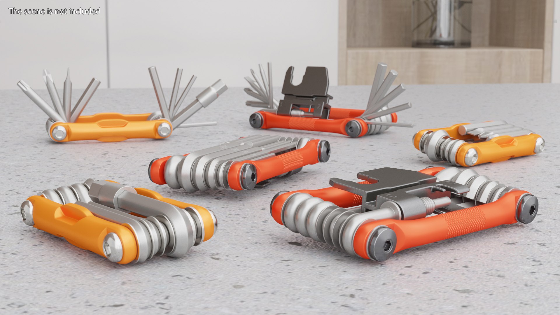 Hex Keys Multitool Folded 3D - TurboSquid 1692575