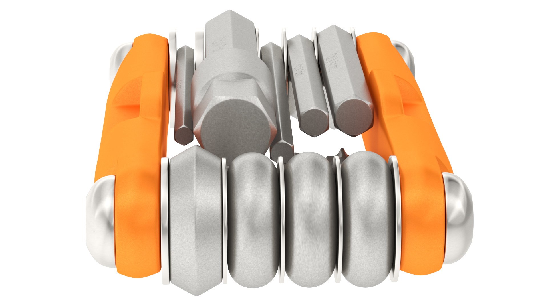 Hex Keys Multitool Folded 3D - TurboSquid 1692575