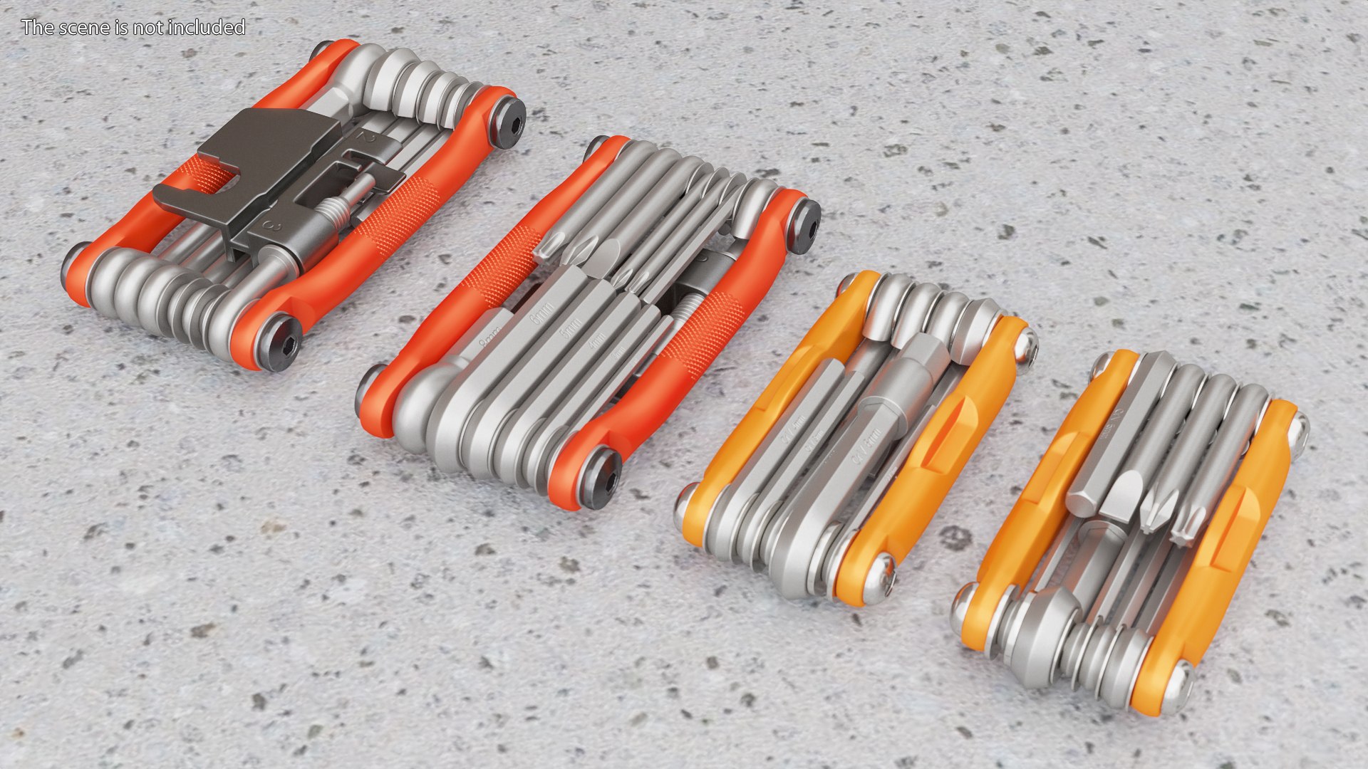 Hex Keys Multitool Folded 3D - TurboSquid 1692575