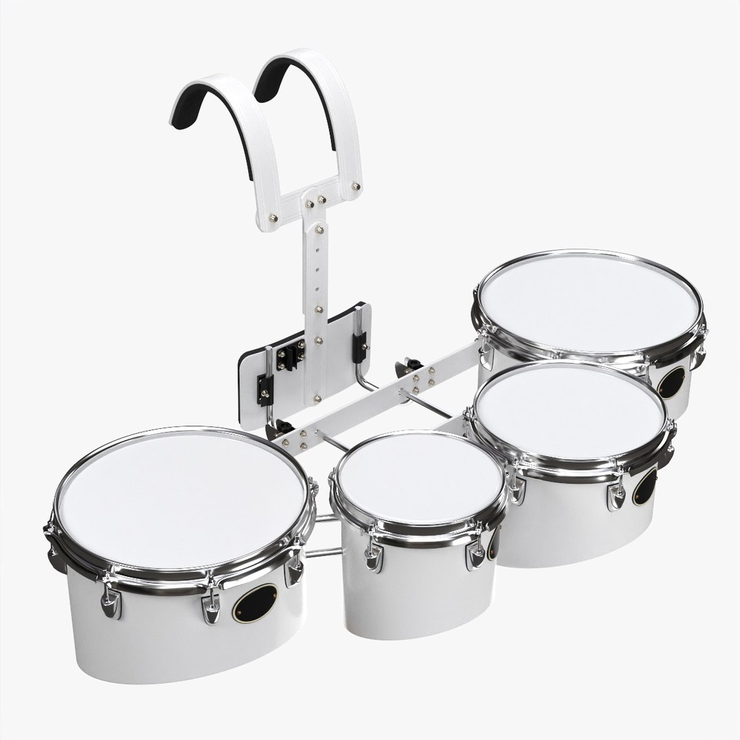 Marching Tom Set with Carrier 3D model - TurboSquid 1842452