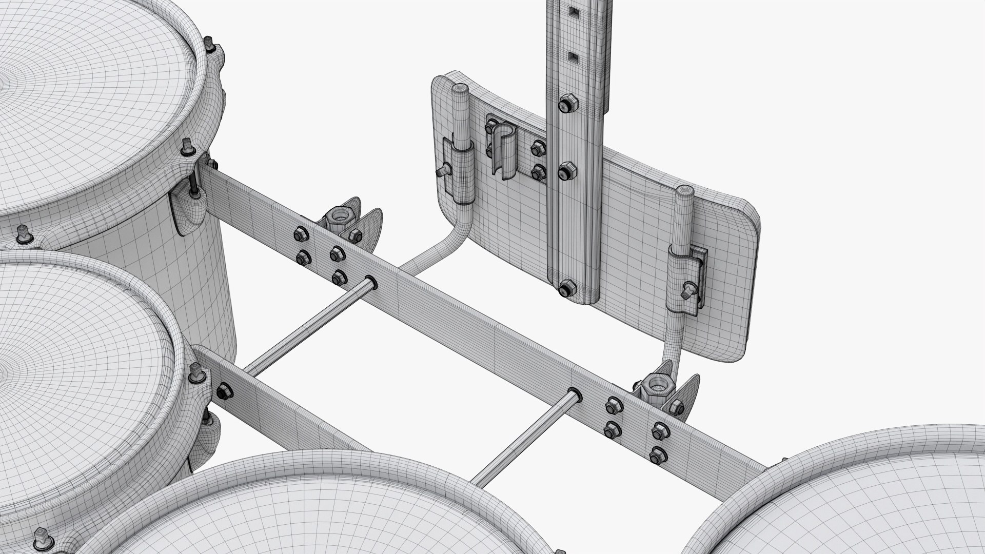 Marching Tom Set With Carrier 3D Model - TurboSquid 1842452