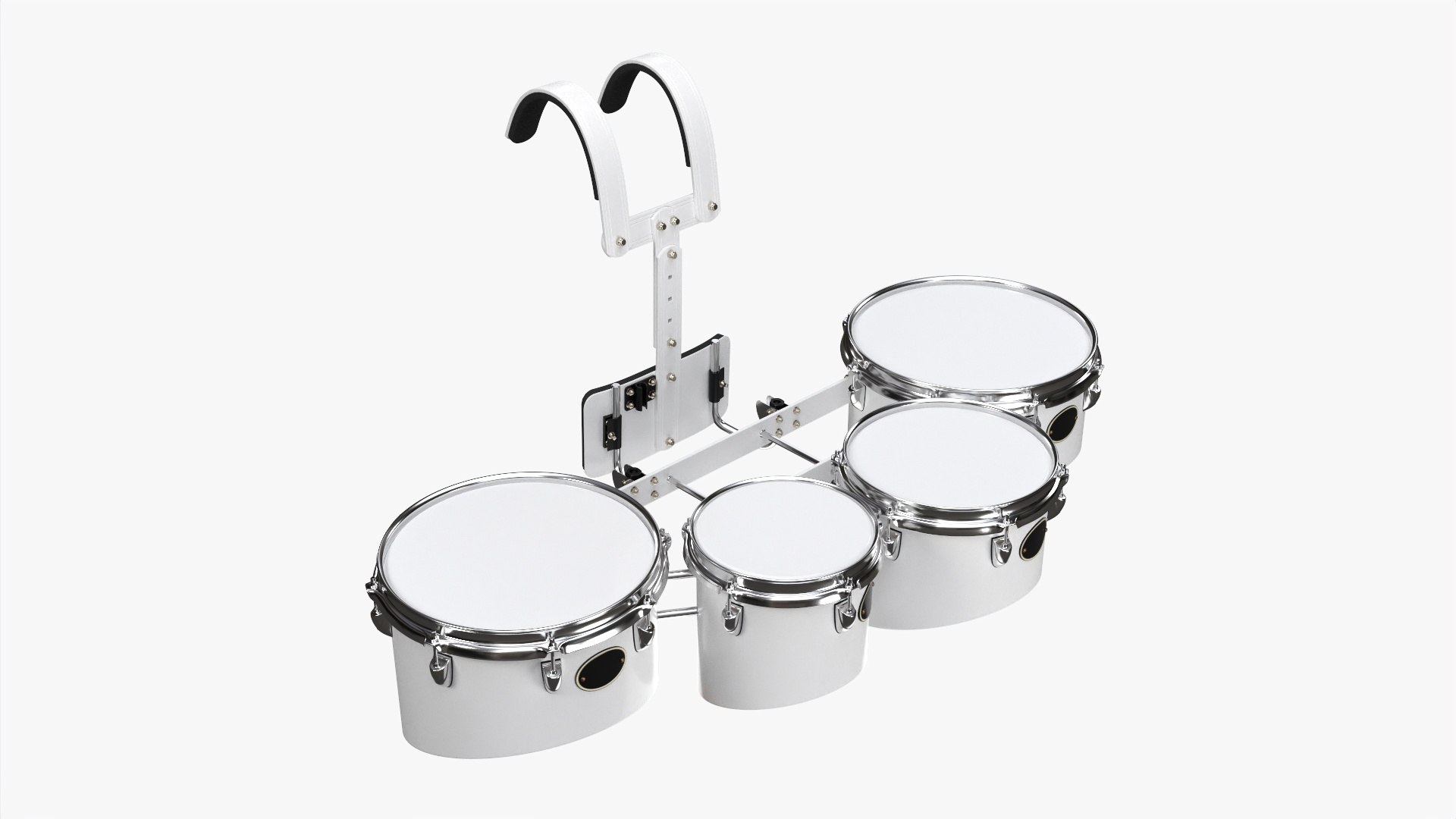 Marching Tom Set With Carrier 3D Model - TurboSquid 1842452