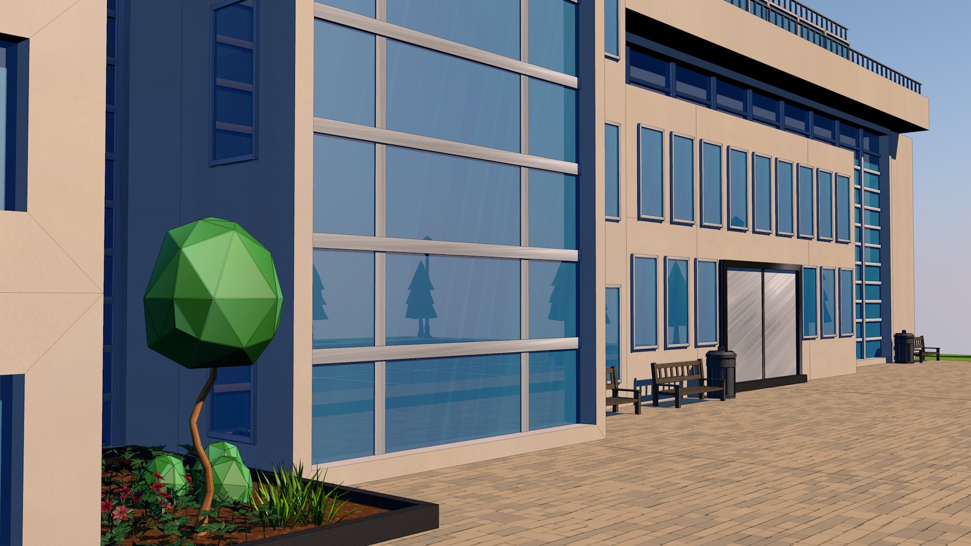 Low Poly Cartoon Style Airport 3D Model 3D Model - TurboSquid 2280404