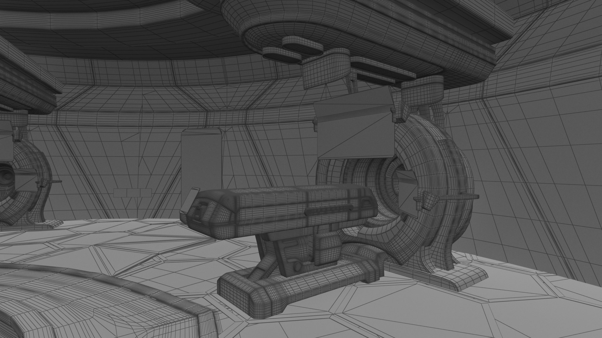 Scifi Futuristic Labratory Control 3D Model - TurboSquid 1509401