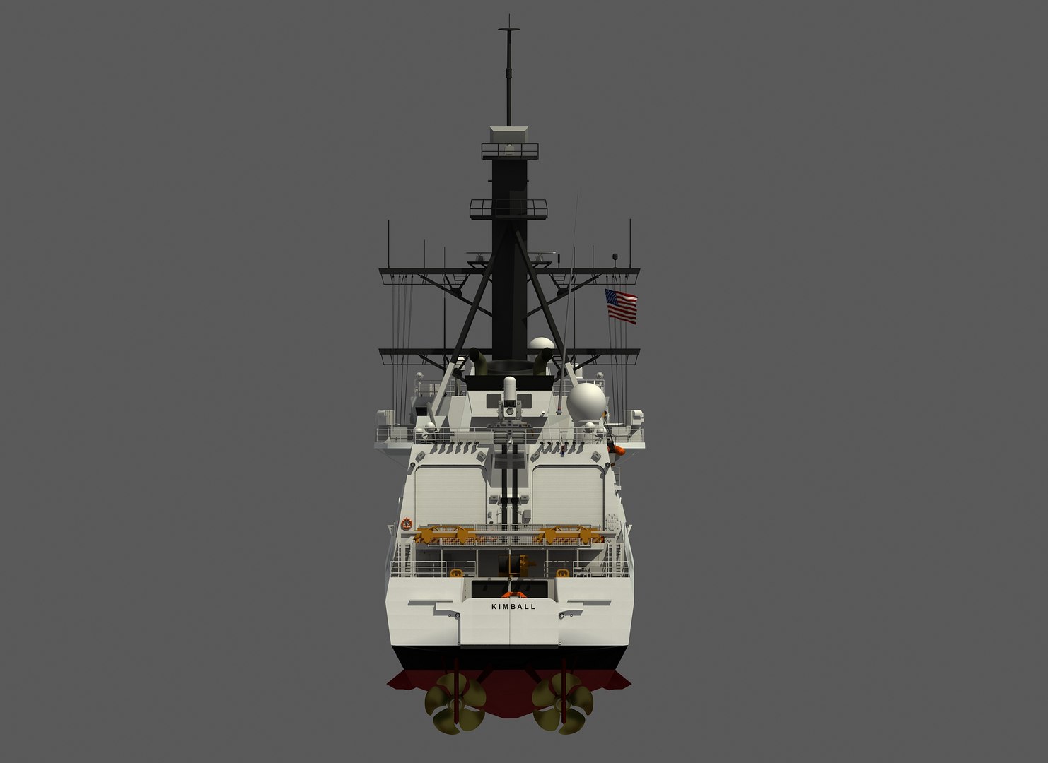 USCGC KIMBALL - LEGEND CLASS US CUTTER-COAST GUARD 3D Model ...