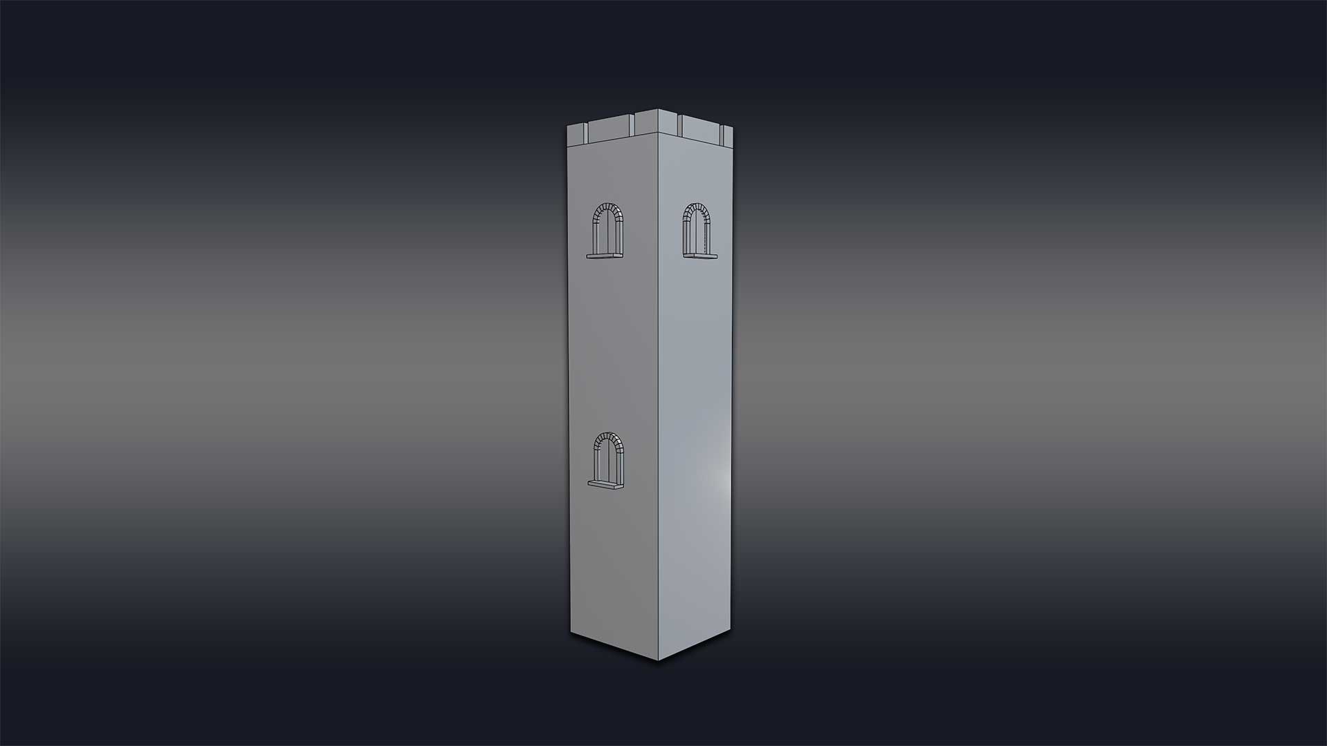 Free 3D Column Castle Pillar - Tower - TurboSquid 2147268
