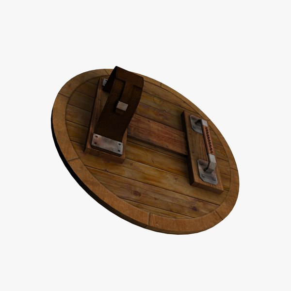 3dsmax wooden shield