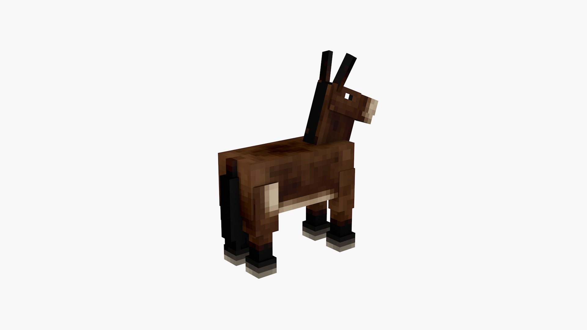3D Mule Minecraft Model - TurboSquid 2348156