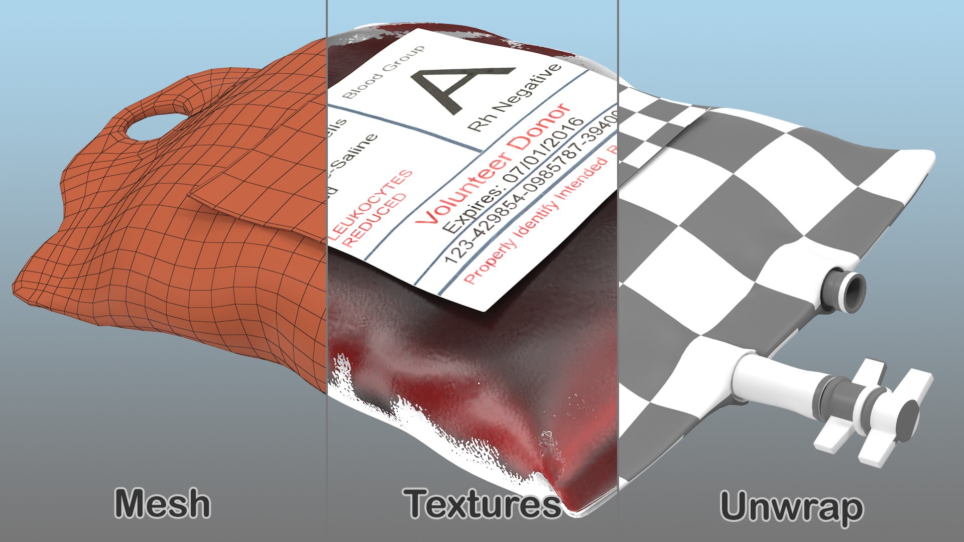 Iv Blood Bag 3D Model - TurboSquid 1458130