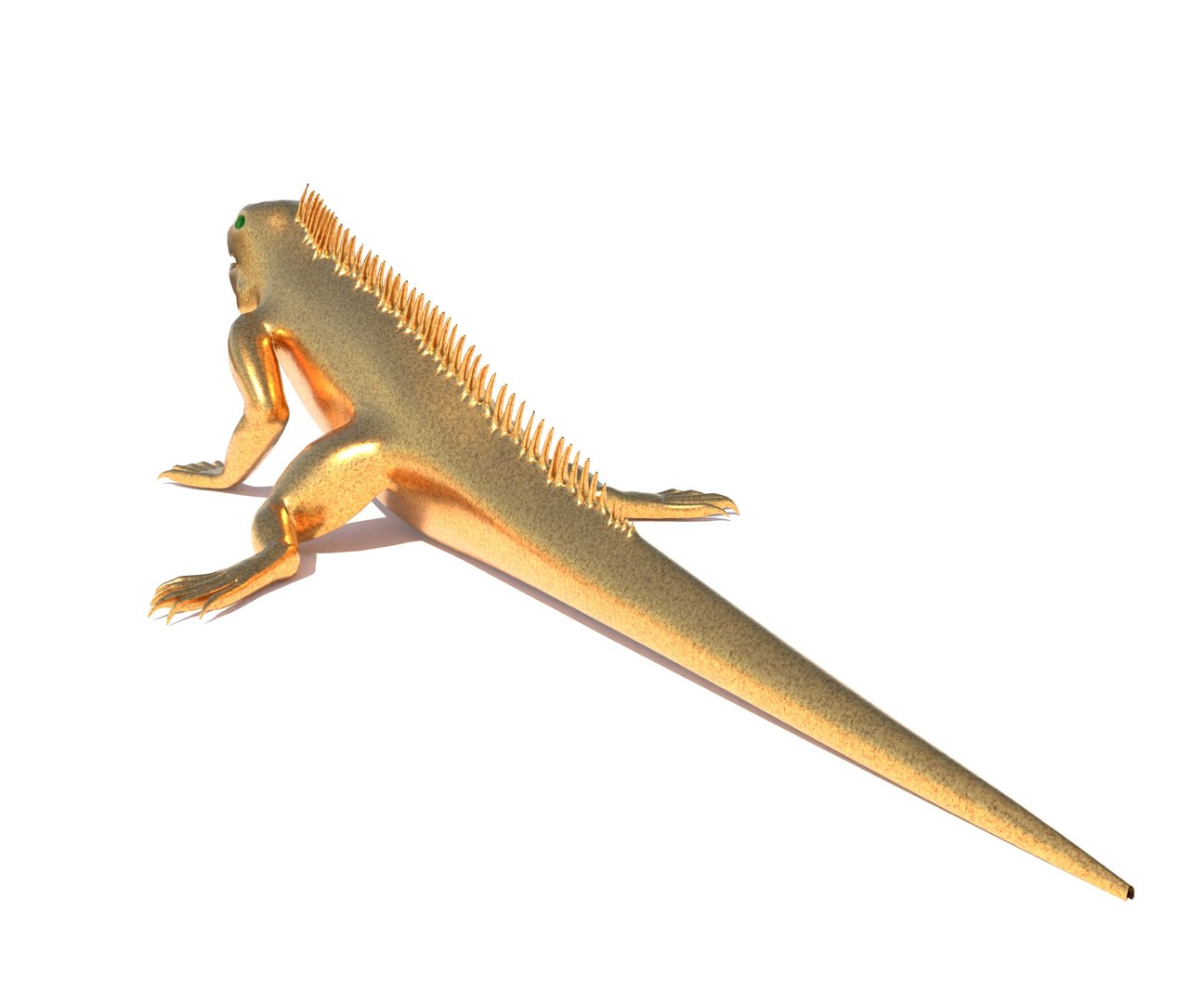 3D Gold Iguana Model - TurboSquid 2147202
