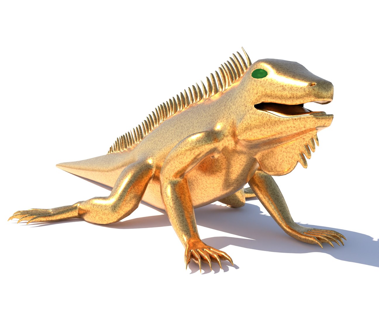 3D Gold Iguana Model - TurboSquid 2147202