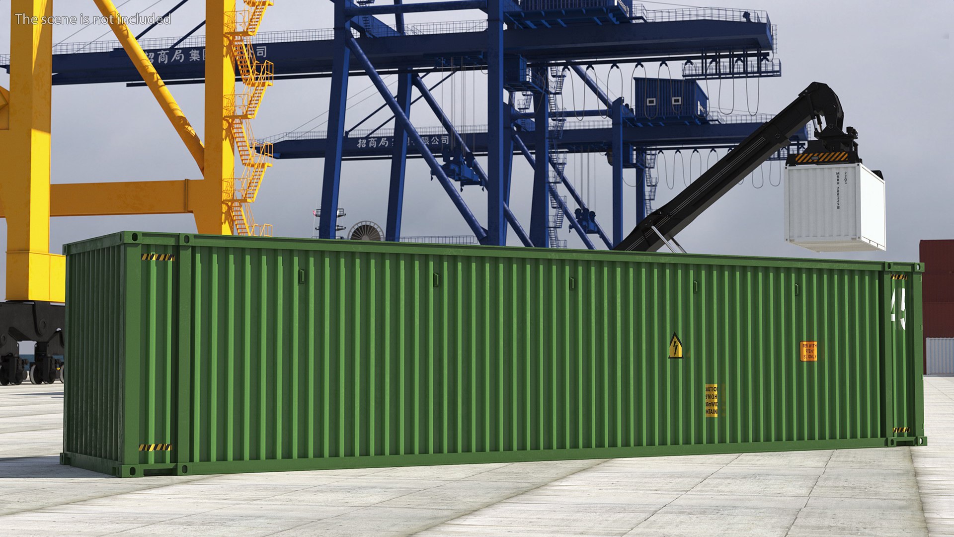 3D 45ft Shipping Container - TurboSquid 2143597