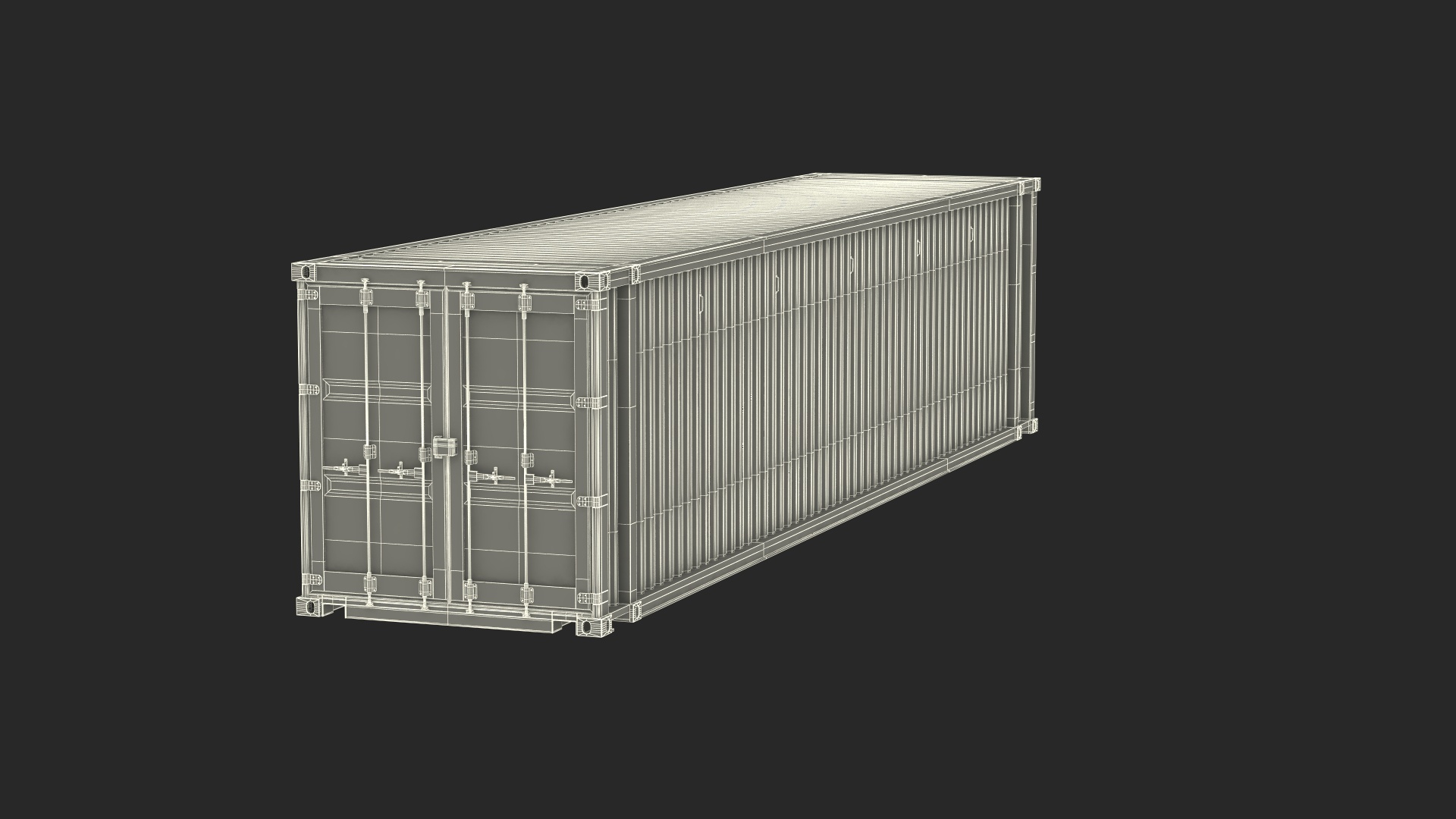 3D 45ft Shipping Container - TurboSquid 2143597
