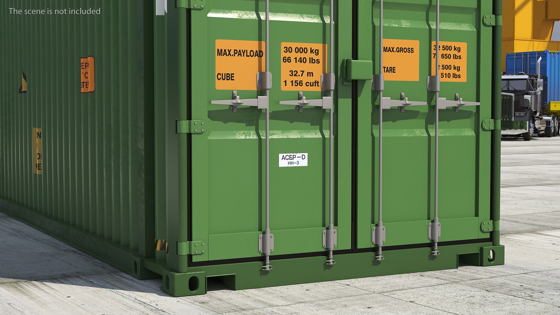 3D 45ft Shipping Container - TurboSquid 2143597