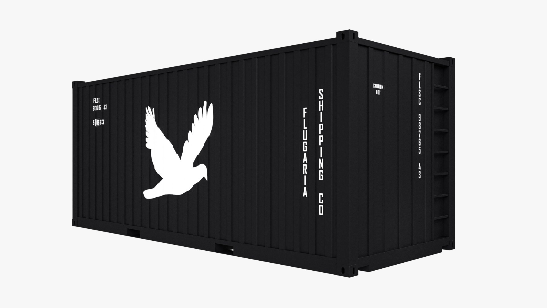 20 ft Bitumen Box Container 3D - TurboSquid 1828447