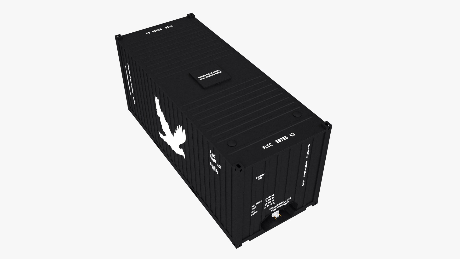 20 ft Bitumen Box Container 3D - TurboSquid 1828447