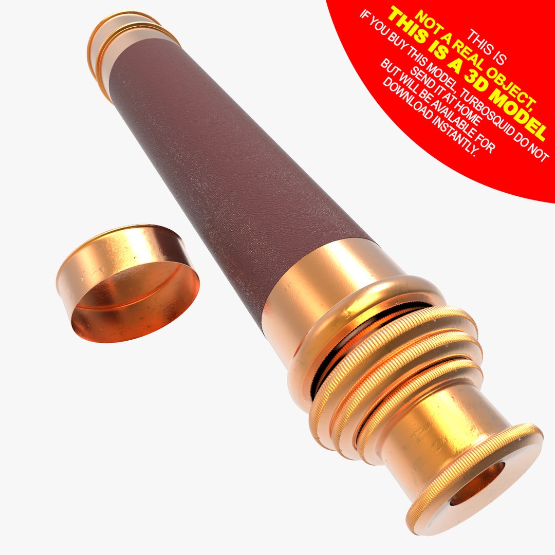 3d model vintage hand scope