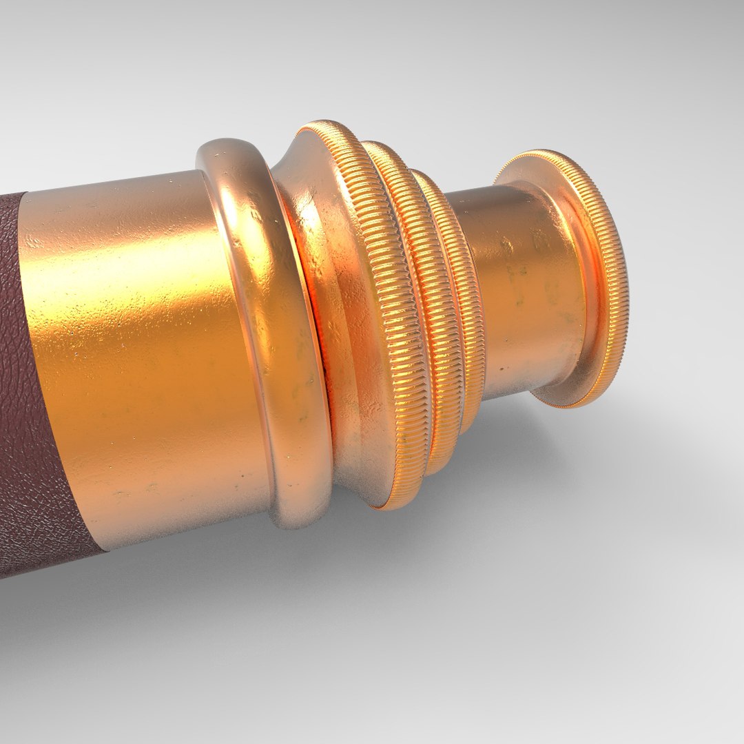 3d model vintage hand scope
