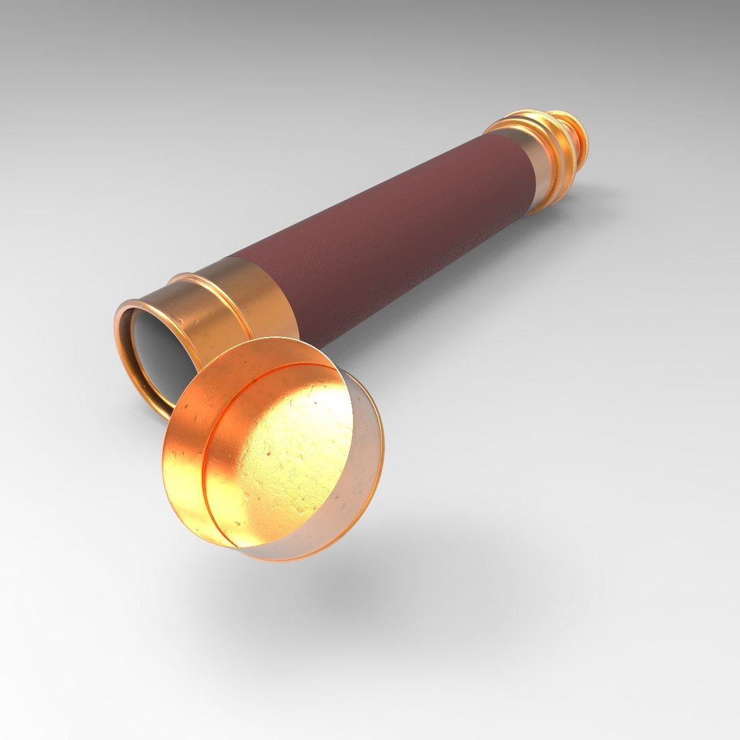 3d model vintage hand scope