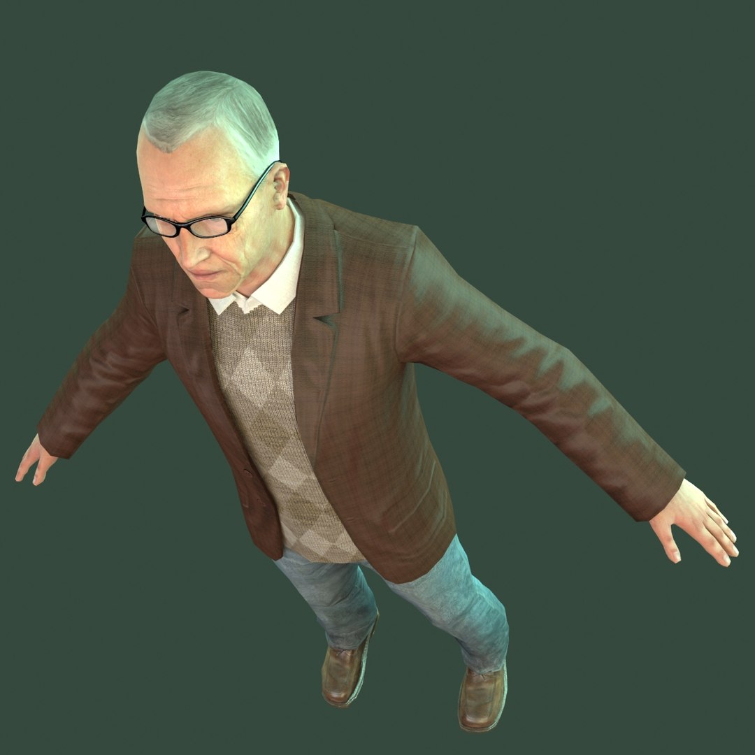Professor Man Model - TurboSquid 1432243