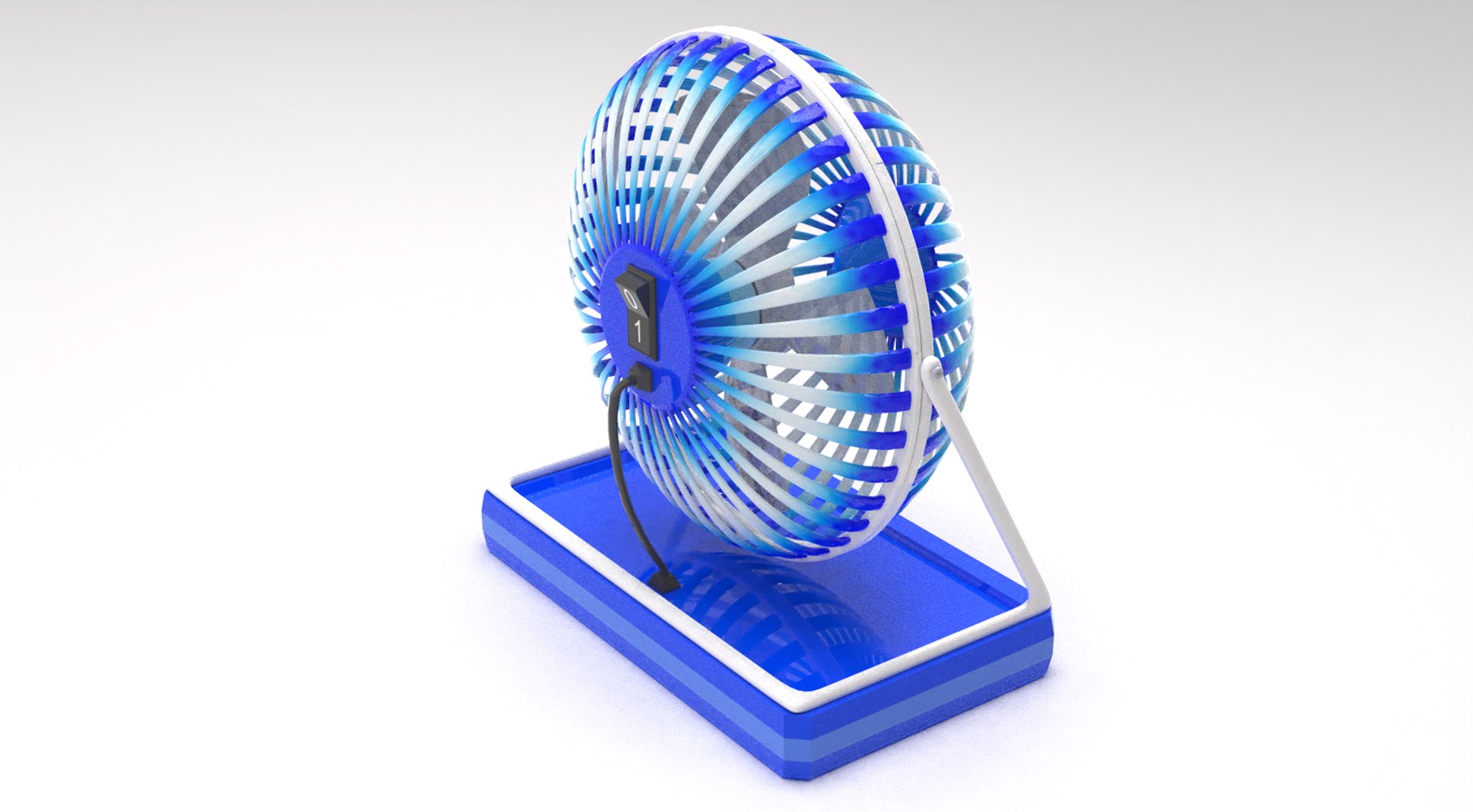 3D Mini Desk Fan Model - TurboSquid 1548092