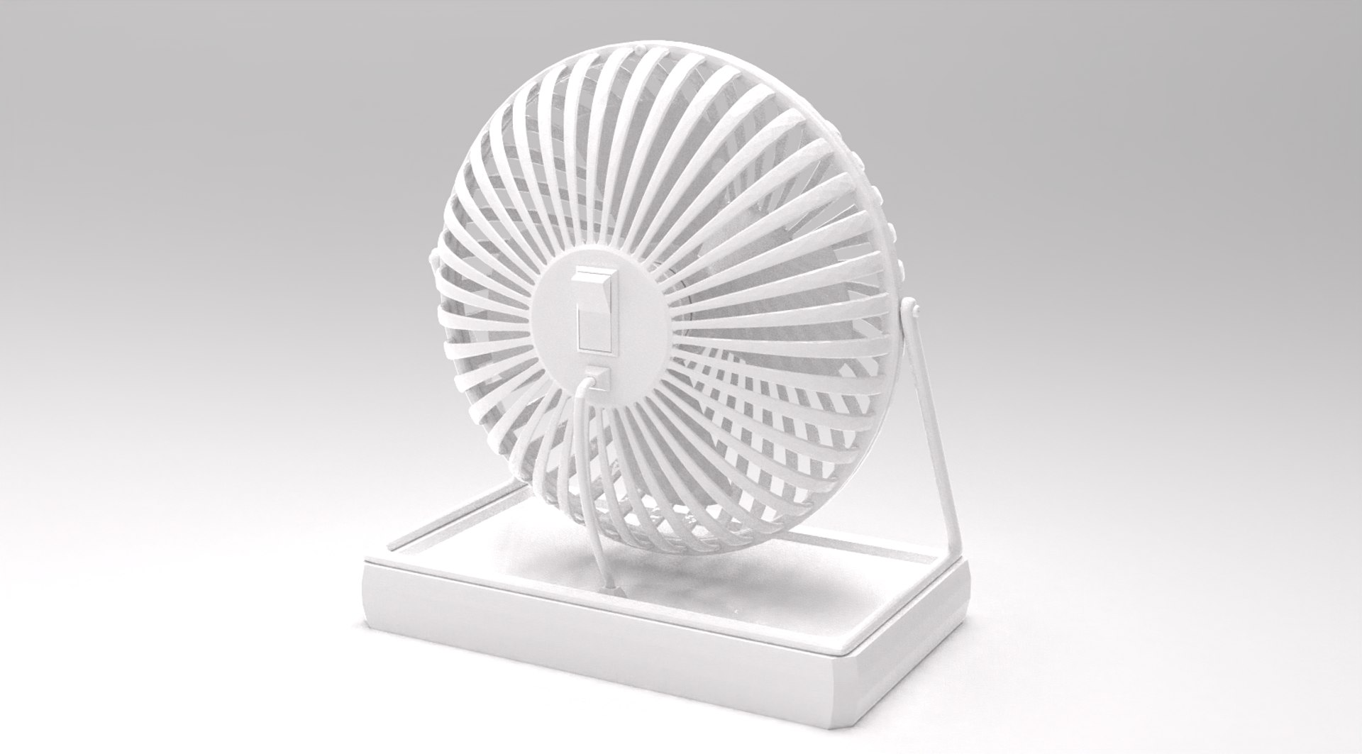 3D Mini Desk Fan Model - TurboSquid 1548092