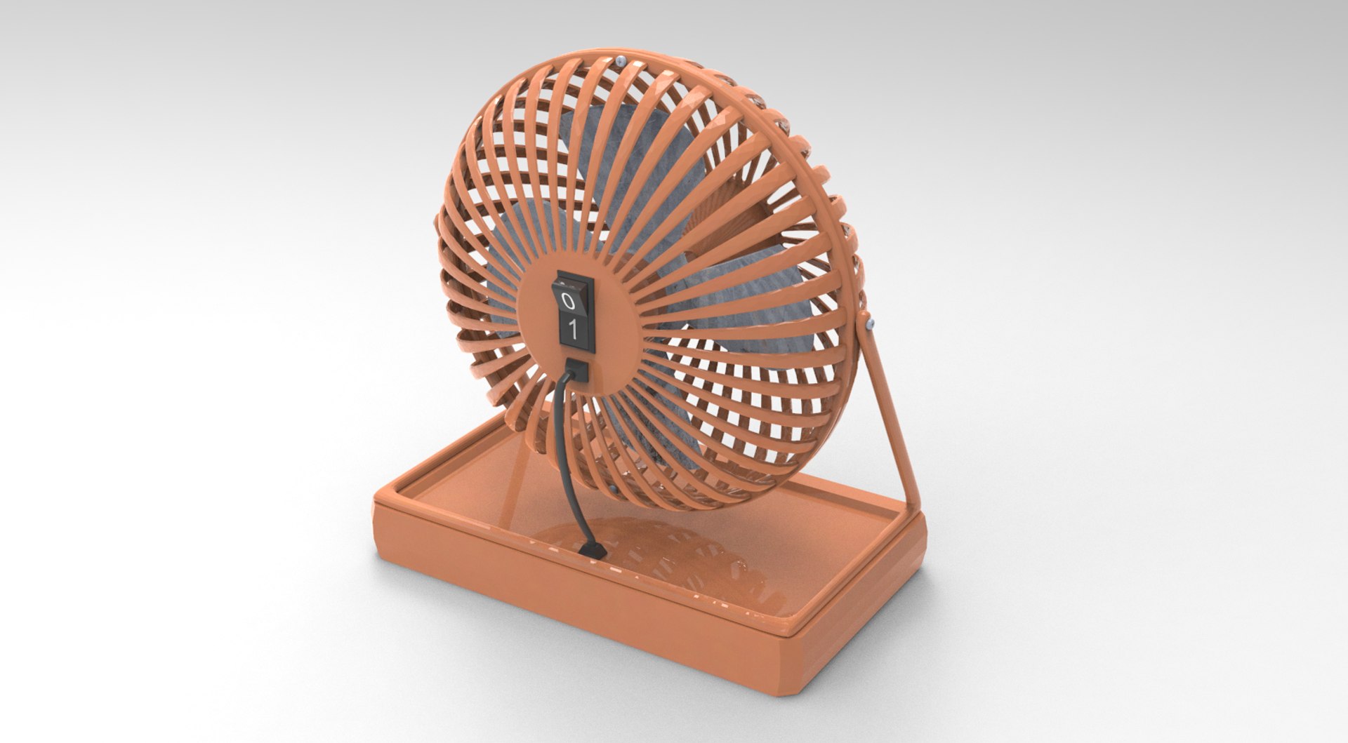 3D mini desk fan model - TurboSquid 1548092