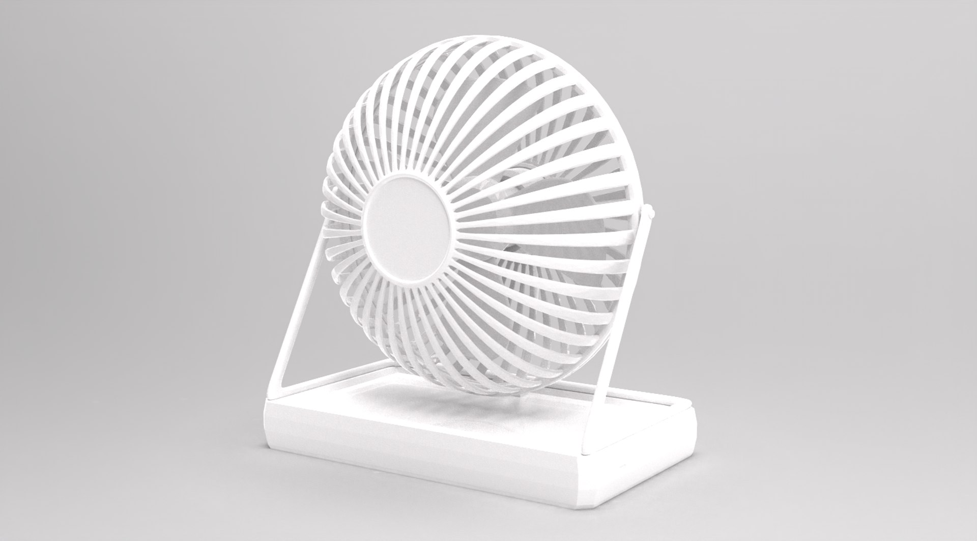 3D Mini Desk Fan Model - TurboSquid 1548092