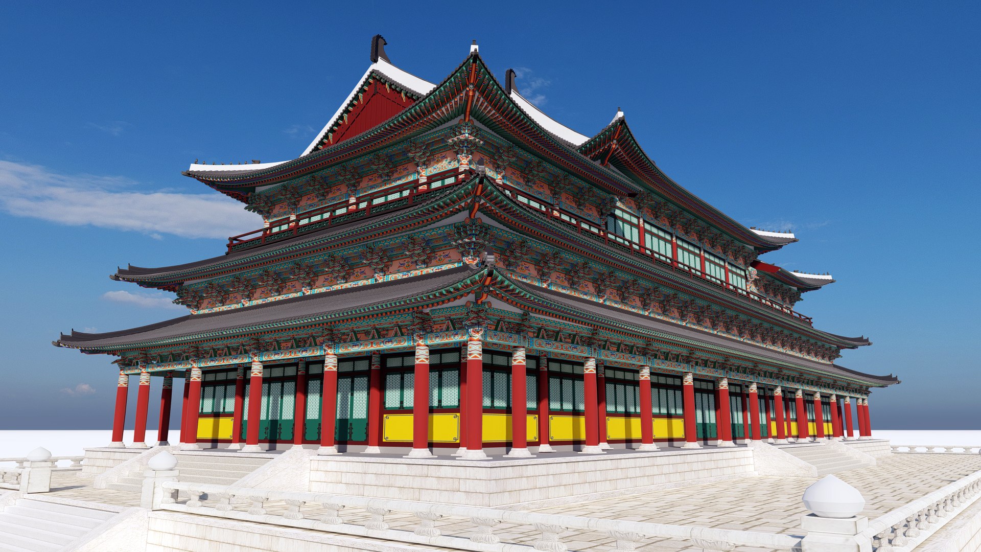 Ancient Palaces In Korea 3D - TurboSquid 2159620
