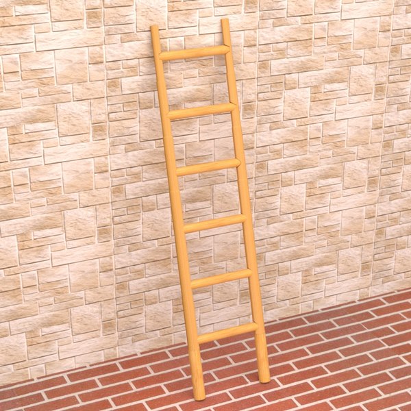 modelo 3d Bamboo Ladder - TurboSquid 2077073